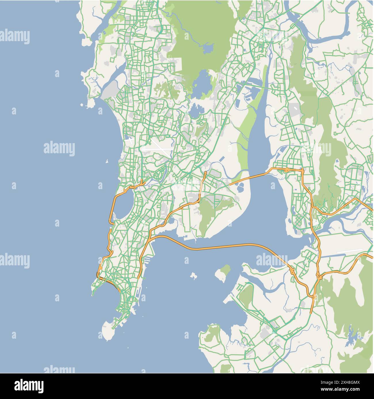 Map of mumbai hi-res stock photography and images - Alamy