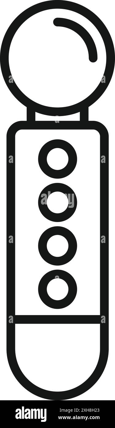 Vr controller icon outline Black and White Stock Photos & Images - Alamy