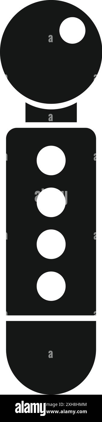 Wireless game controller solid Stock Vector Images - Alamy