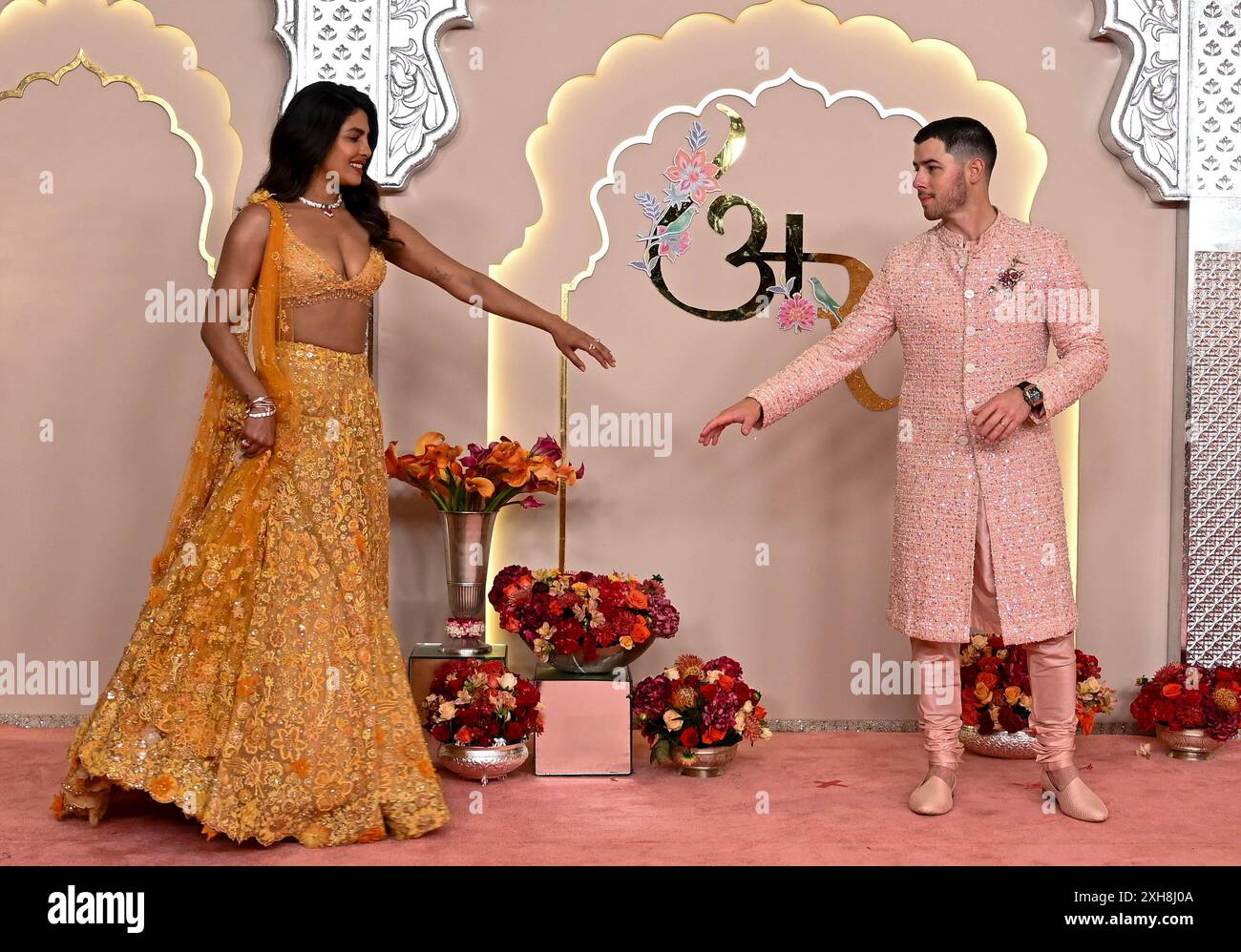 MUMBAI, INDIA - JULY 12: Indian actress Priyanka Chopra and husband ...