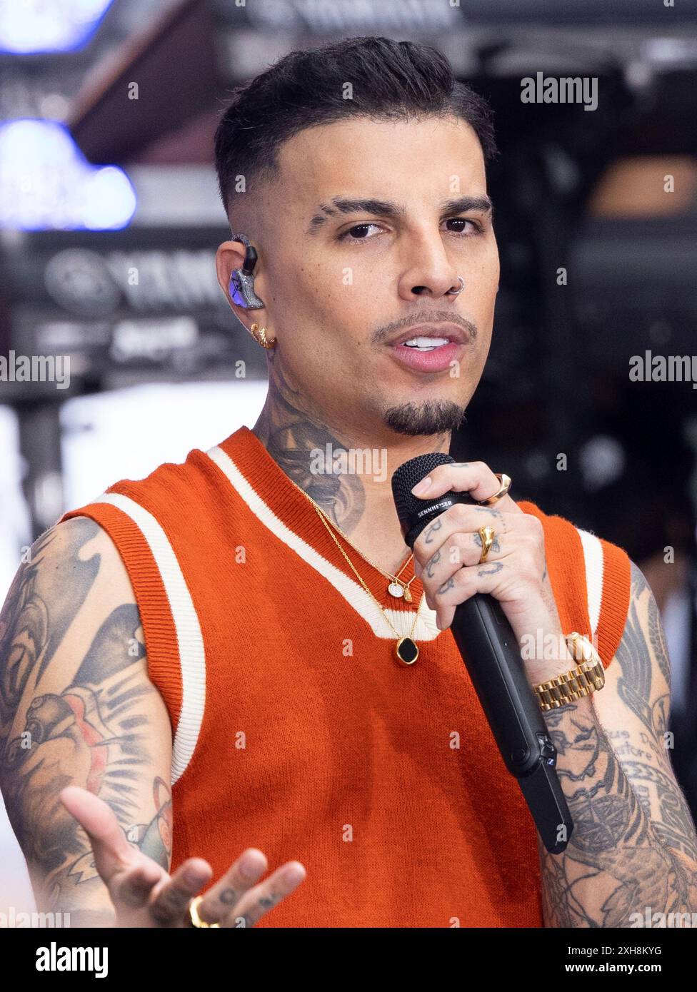 Puerto Rican singer Rauw Alejandro performs on NBC's Today show at ...