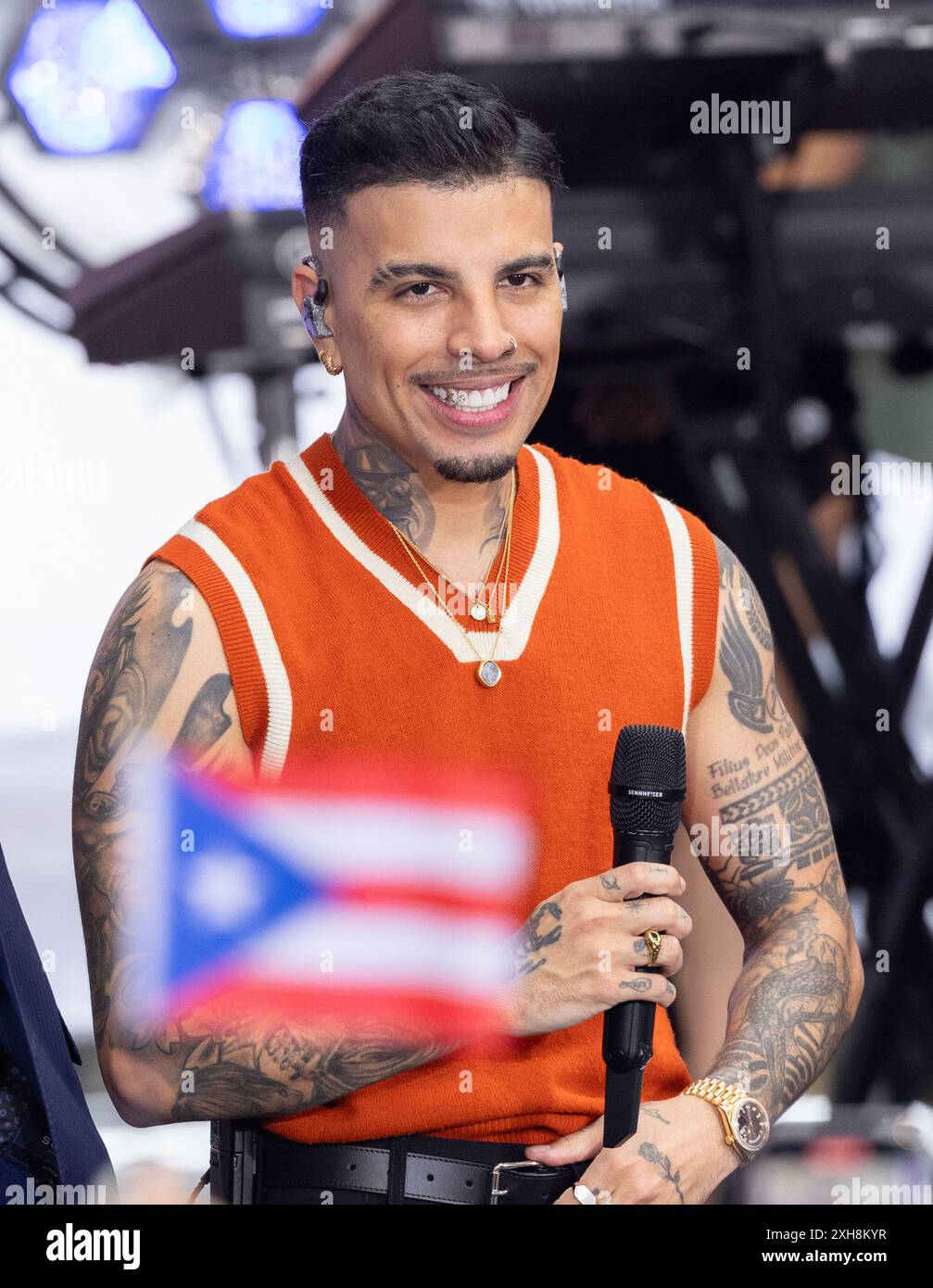 Puerto Rican singer Rauw Alejandro performs on NBC's Today show at ...