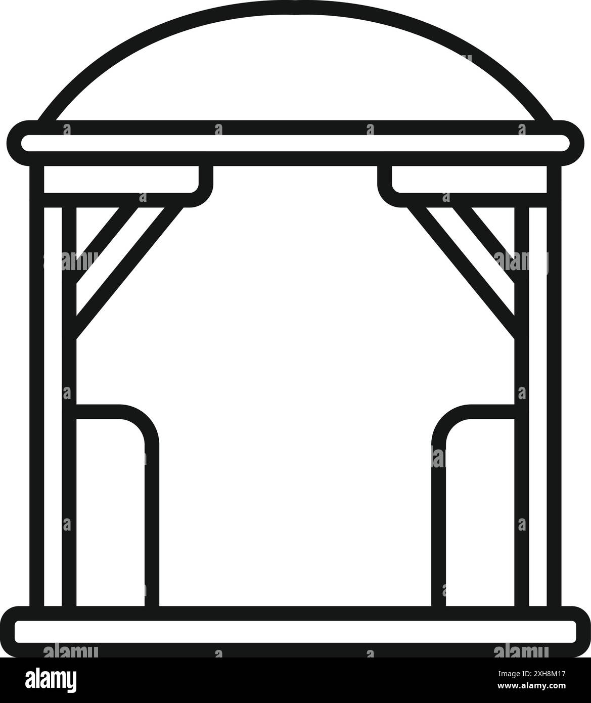 Park bench in shade Cut Out Stock Images & Pictures - Alamy