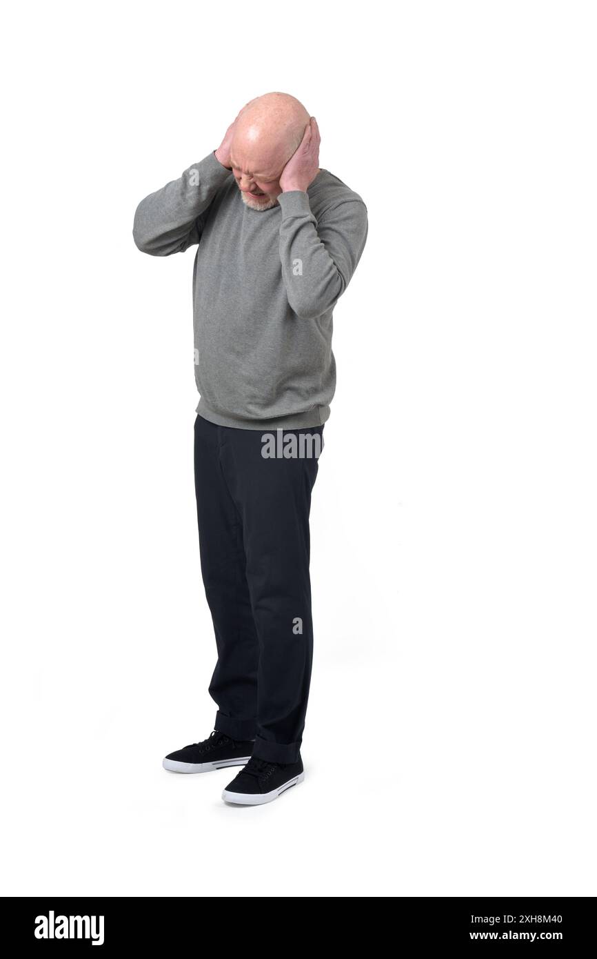 Cover ears loud music Cut Out Stock Images & Pictures - Alamy