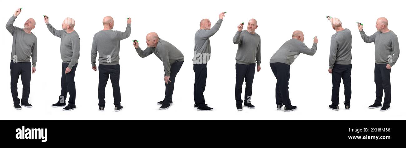 Rear view man body board hi-res stock photography and images - Alamy