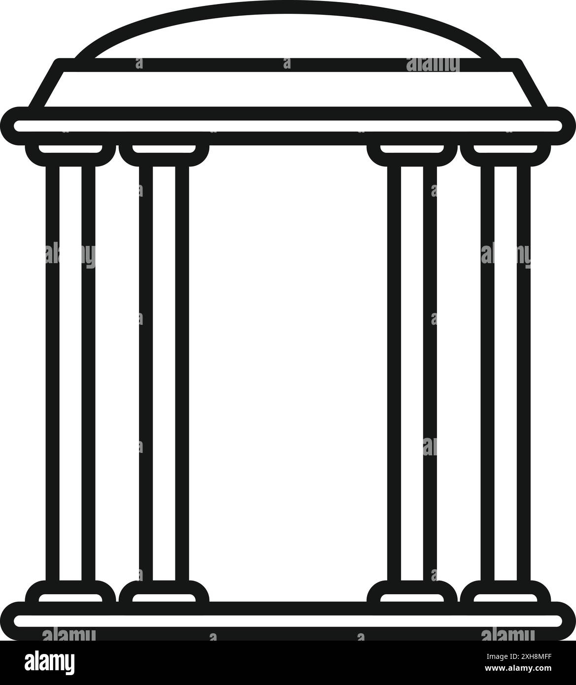 White supporting columns Stock Vector Images - Alamy