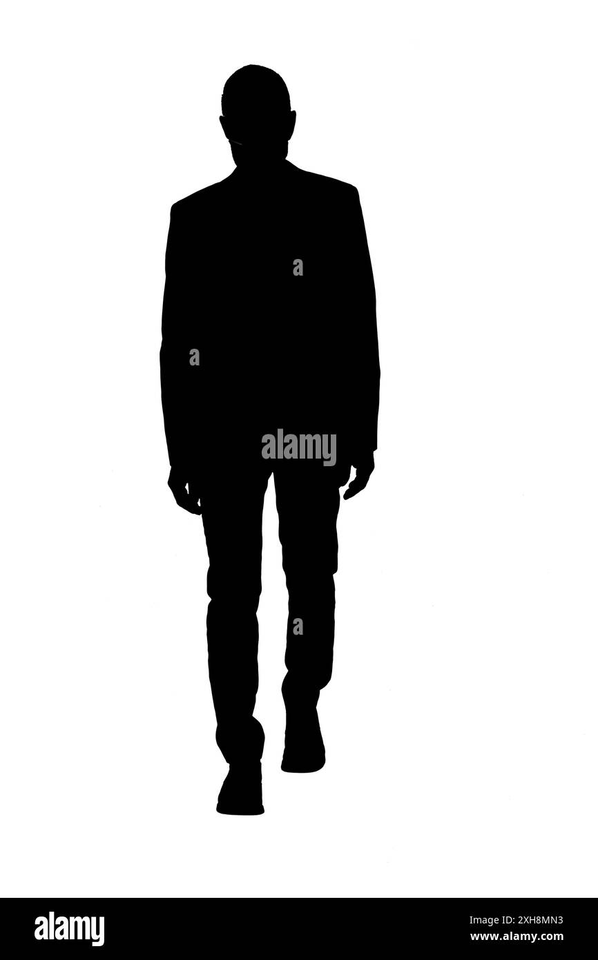 Person walking in front Cut Out Stock Images & Pictures - Alamy