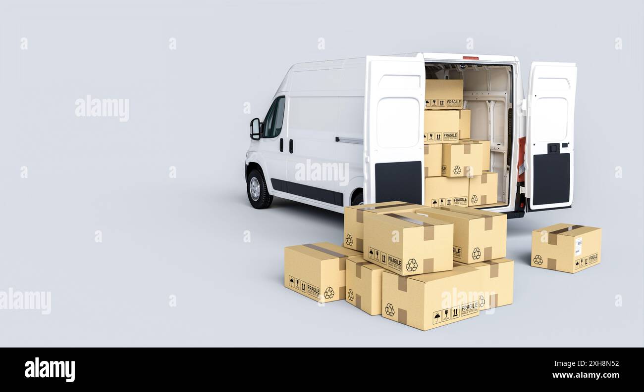 Delivery cardboard boxes hi-res stock photography and images - Alamy