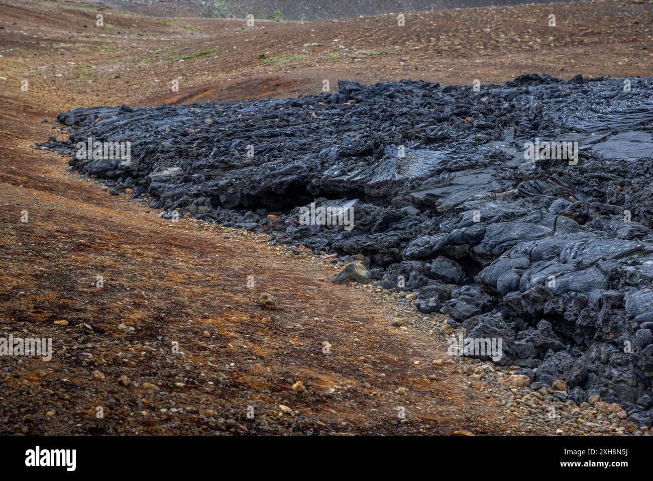 Black basalt lava flow Reykjanes iceland background Stock Photo - Alamy