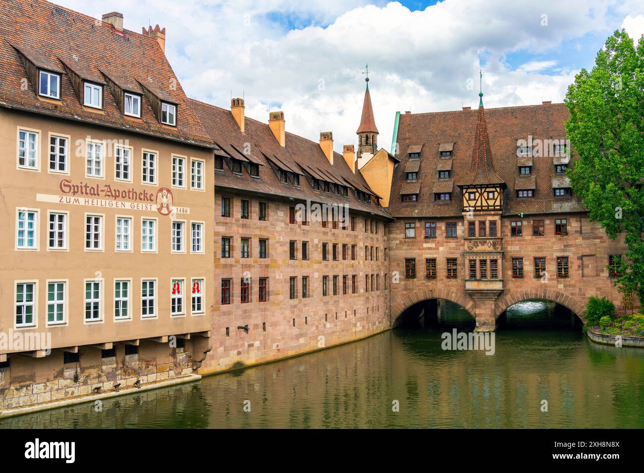 Holy Spirit Hospital building in Nuremberg, Bavaria, Germany Stock ...