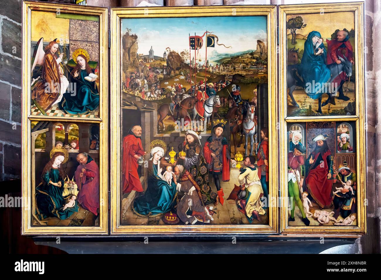 Epiphany altar (Altar of the Mag) by Hans Pleydenwurff (around 1460 ...