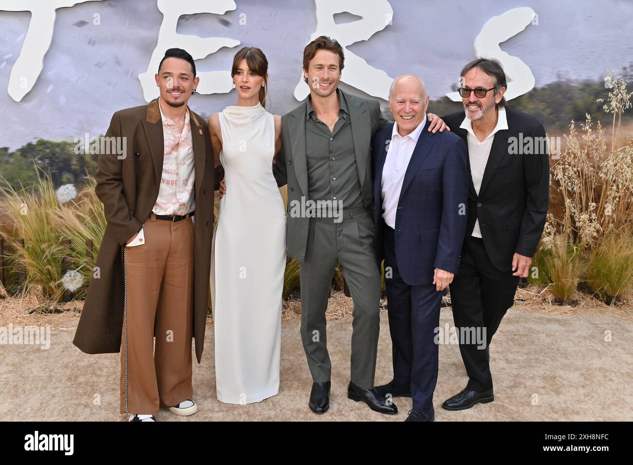 Westwood, CA USA - July 11, 2024: Glen Powell, Anthony Ramos, Frank ...