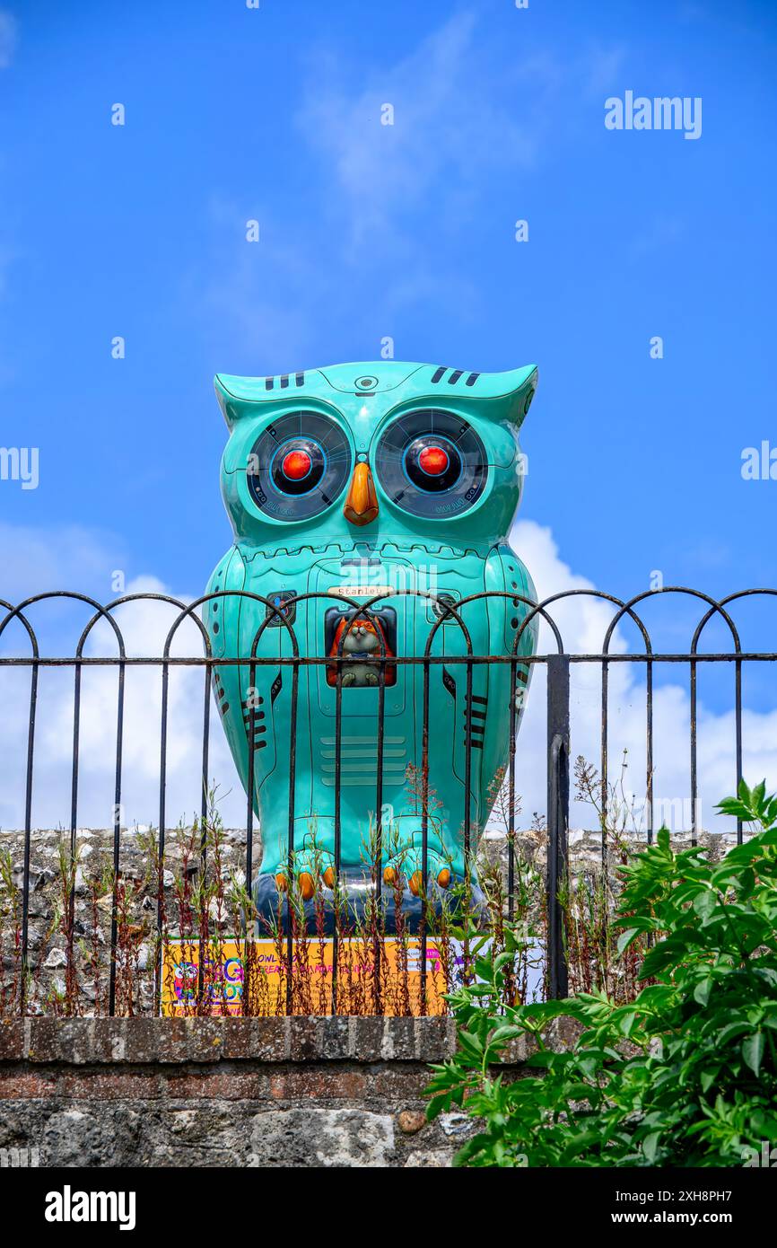 The Big Hoot Owl Sculpture Trail Chichester England a Wild in Art Event ...