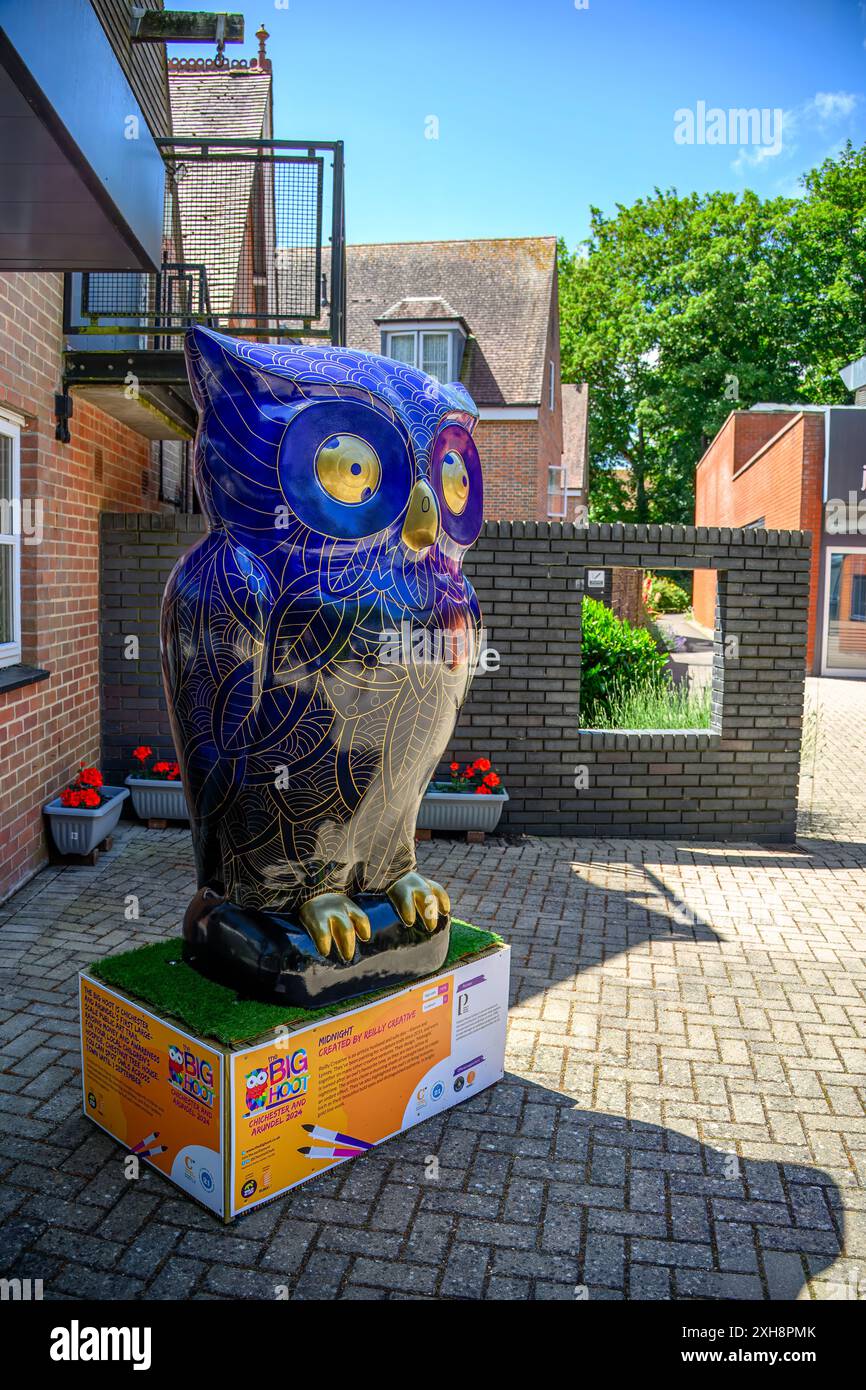 The Big Hoot Owl Sculpture Trail Chichester England a Wild in Art Event ...