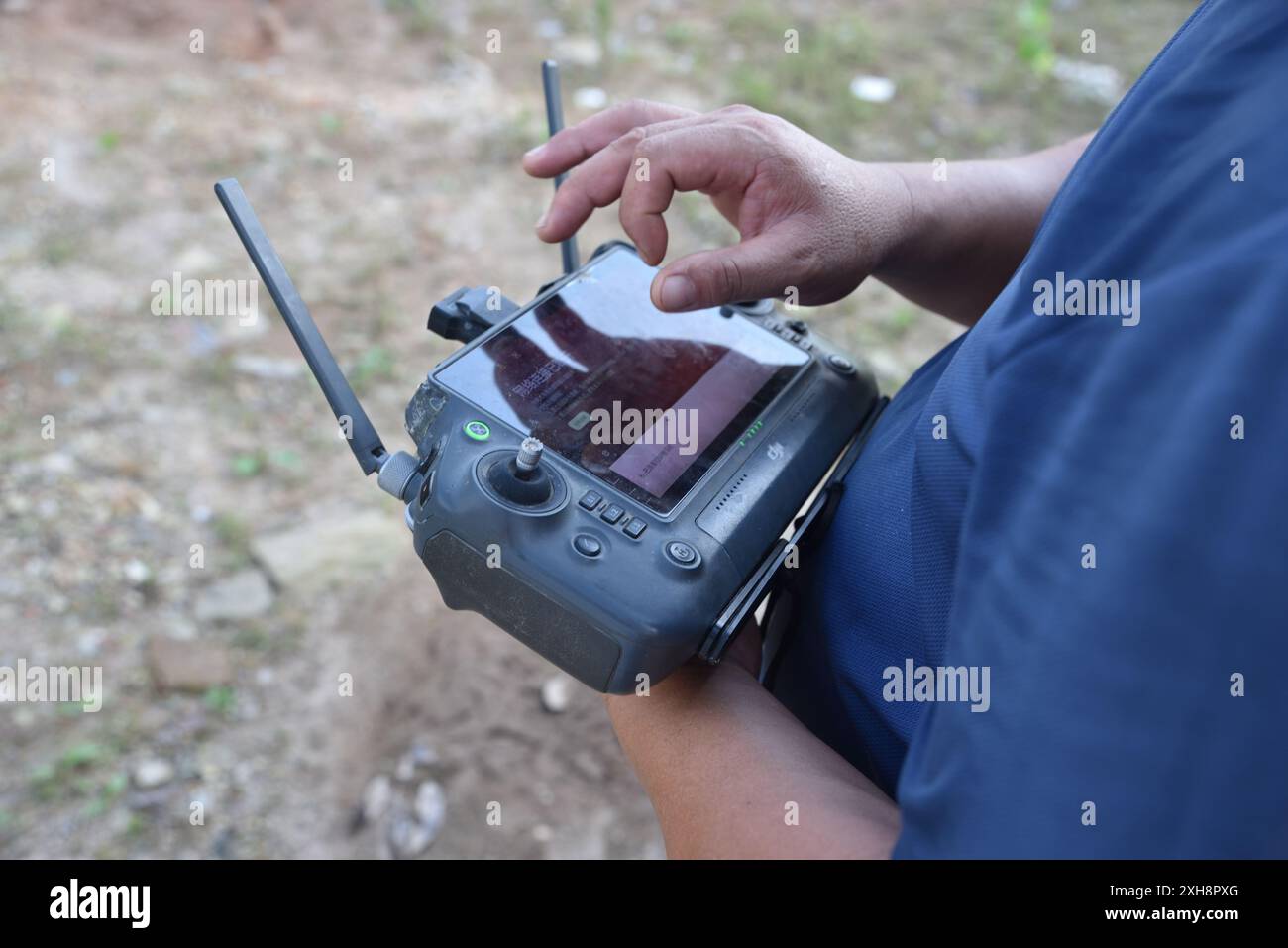 Yueyang, Hunan province, China - 30th July 2024: agriculture drone used ...