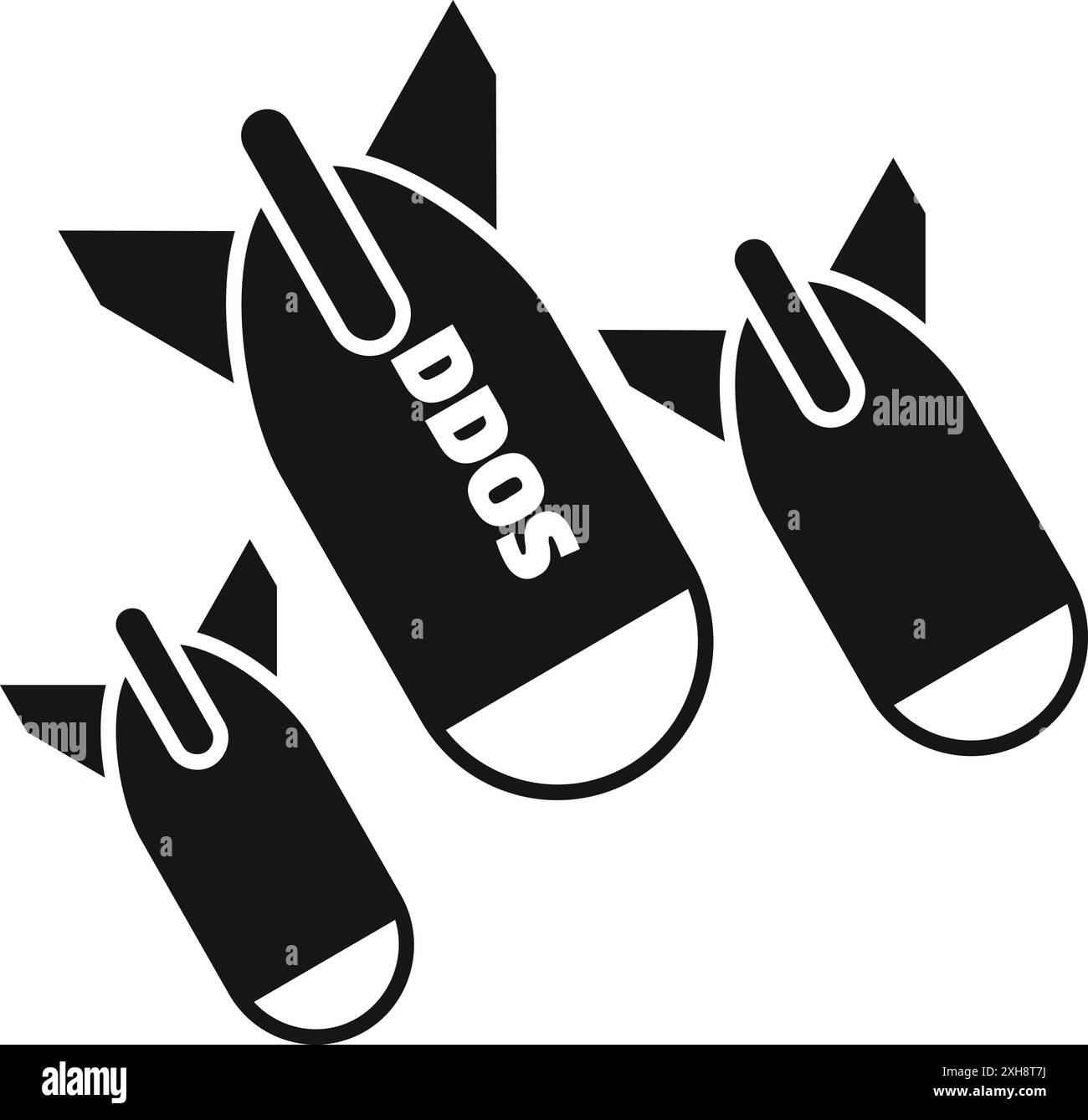 Ddos attack background Stock Vector Images - Alamy