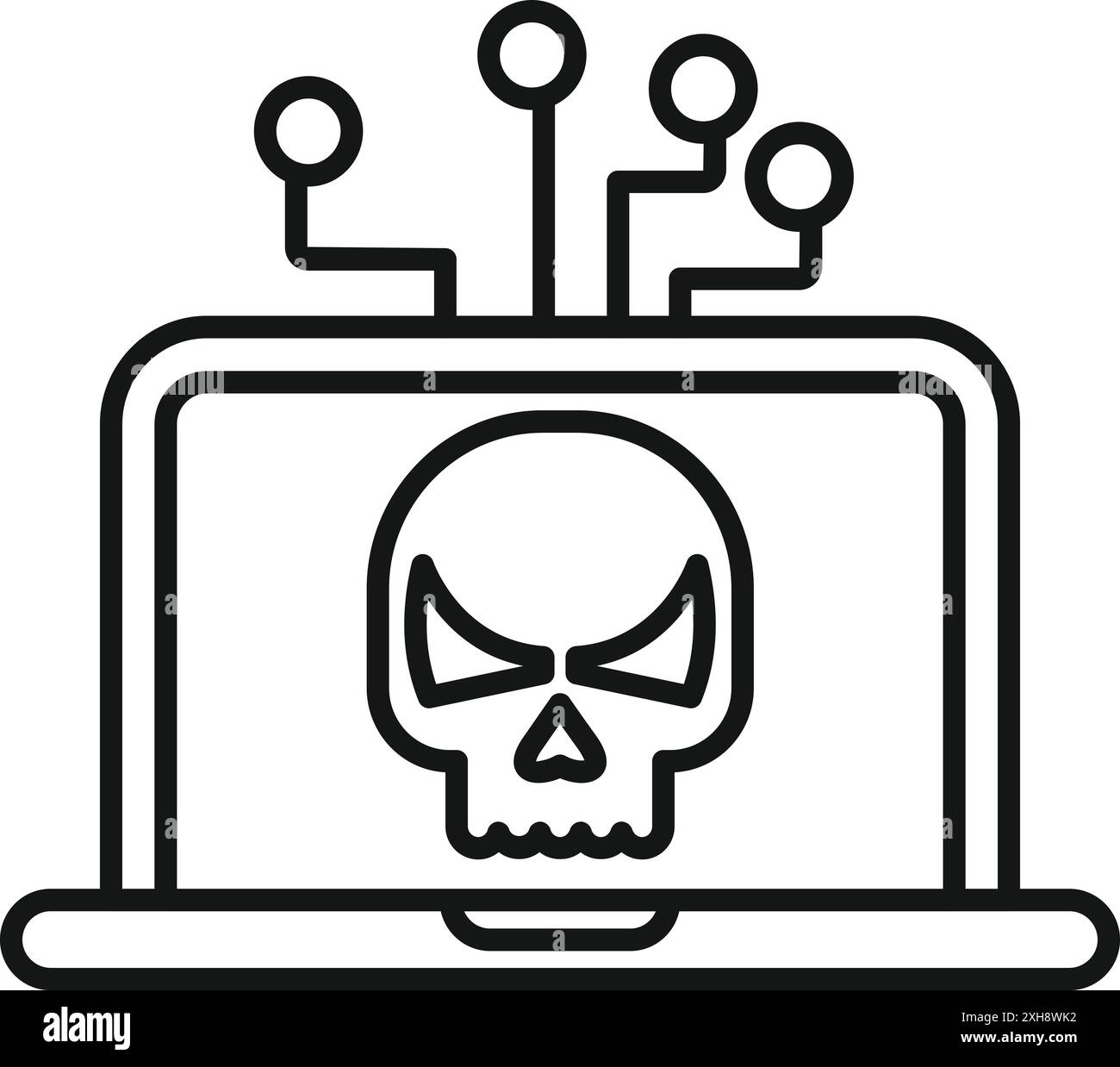 Unauthorized access hacking background screen Cut Out Stock Images ...