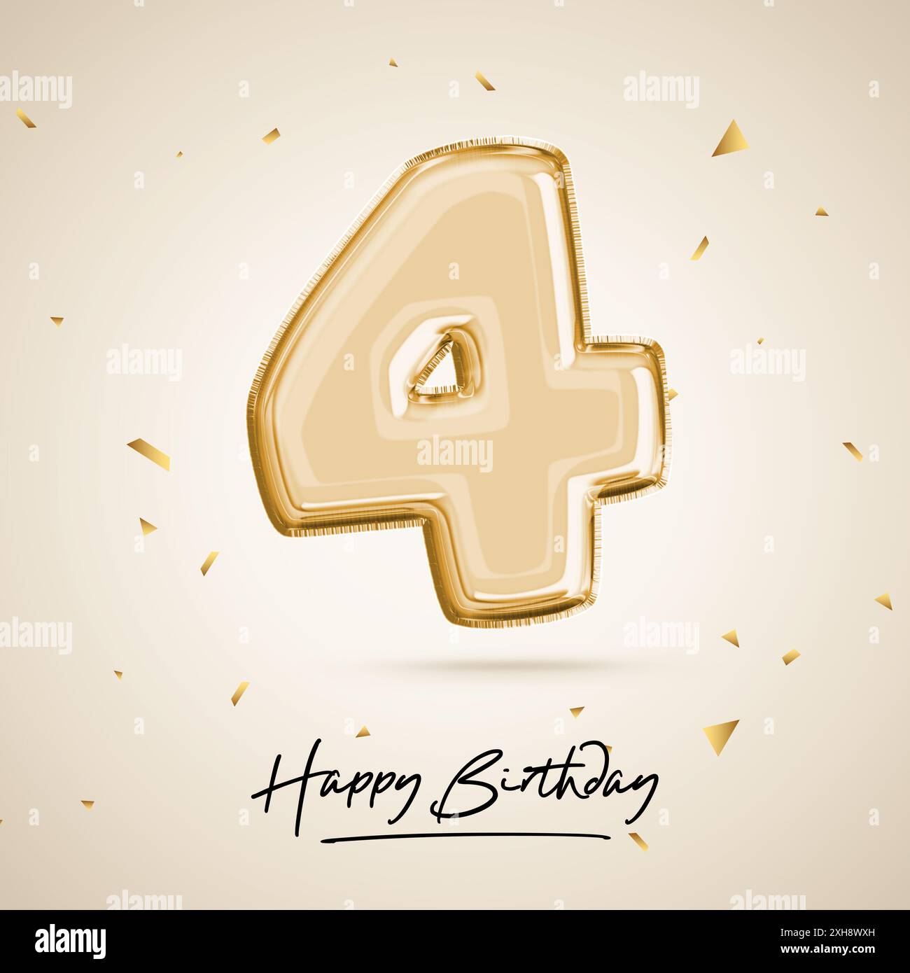 Celebrating a four years anniversary. Birthday number 4 black balloon ...