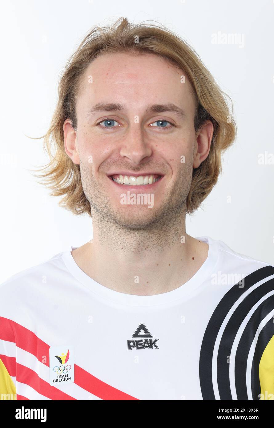 Brussels, Belgium. 12th July, 2024. Emile Lamon pictured during a ...