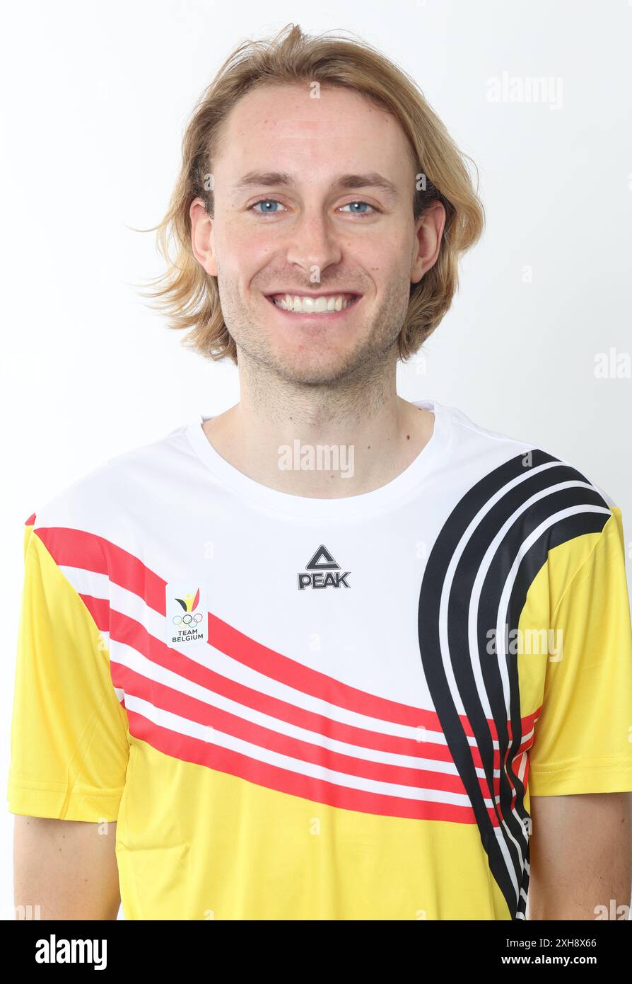 Brussels, Belgium. 12th July, 2024. Emile Lamon pictured during a ...