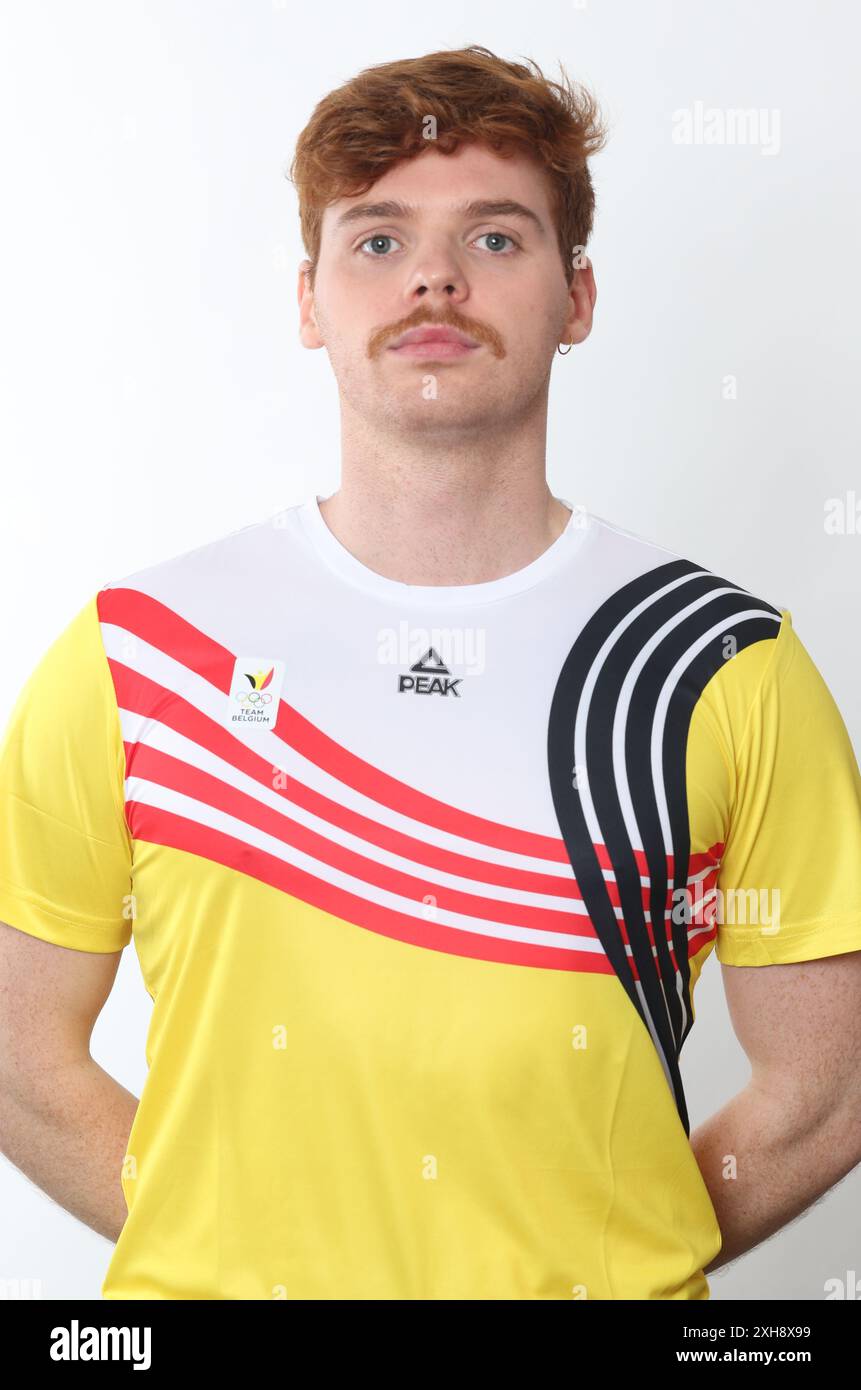 Brussels, Belgium. 12th July, 2024. Ciaran Moore pictured during a ...