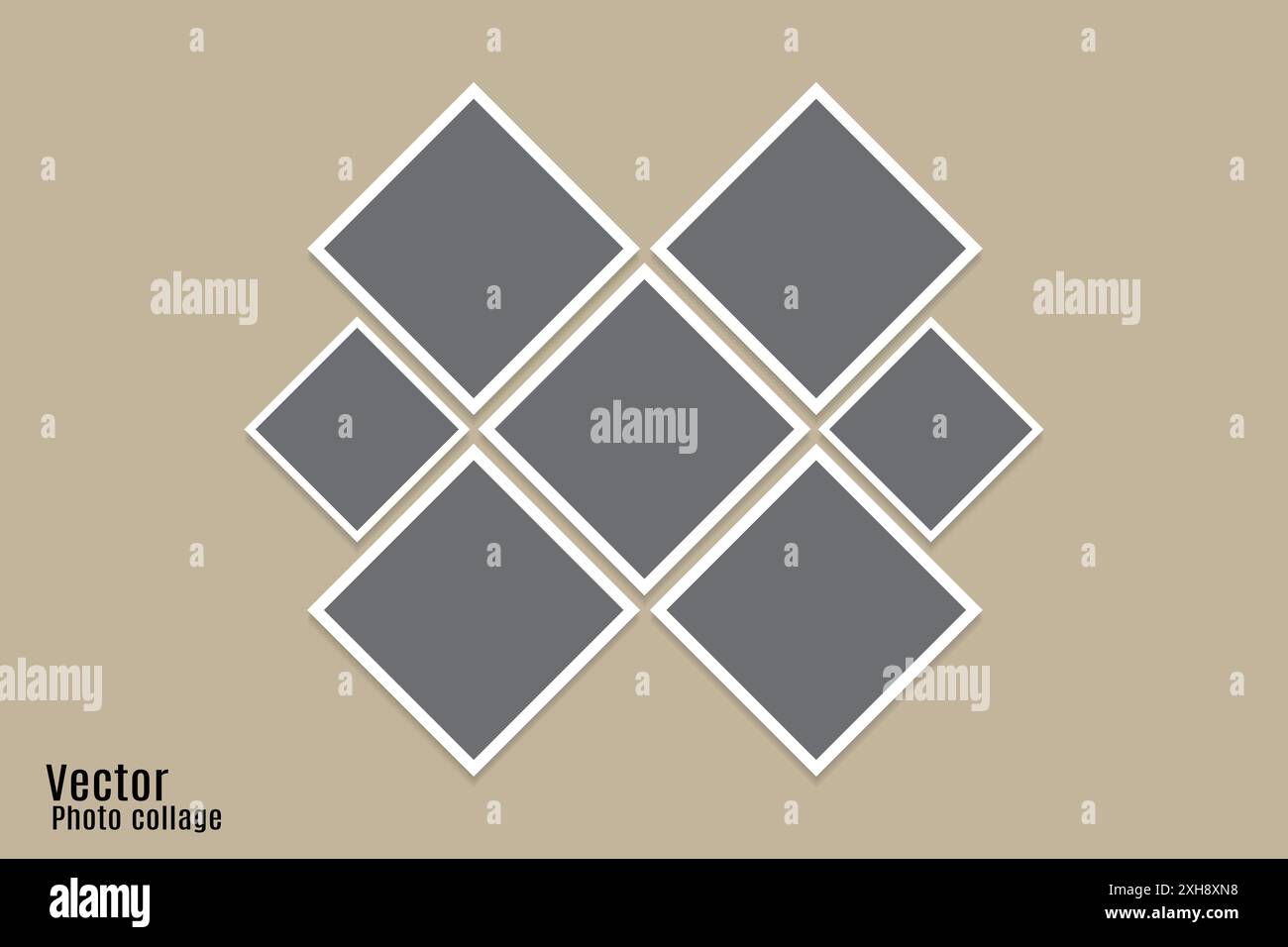 photo collage template vector illustration Stock Vector Image & Art - Alamy