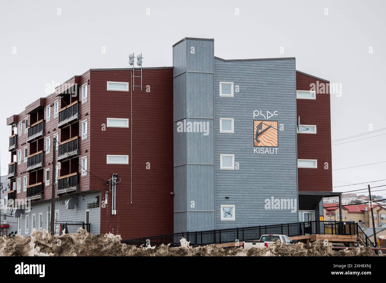 Kisaut apartment building in Iqaluit, Nunavut, Canada Stock Photo - Alamy