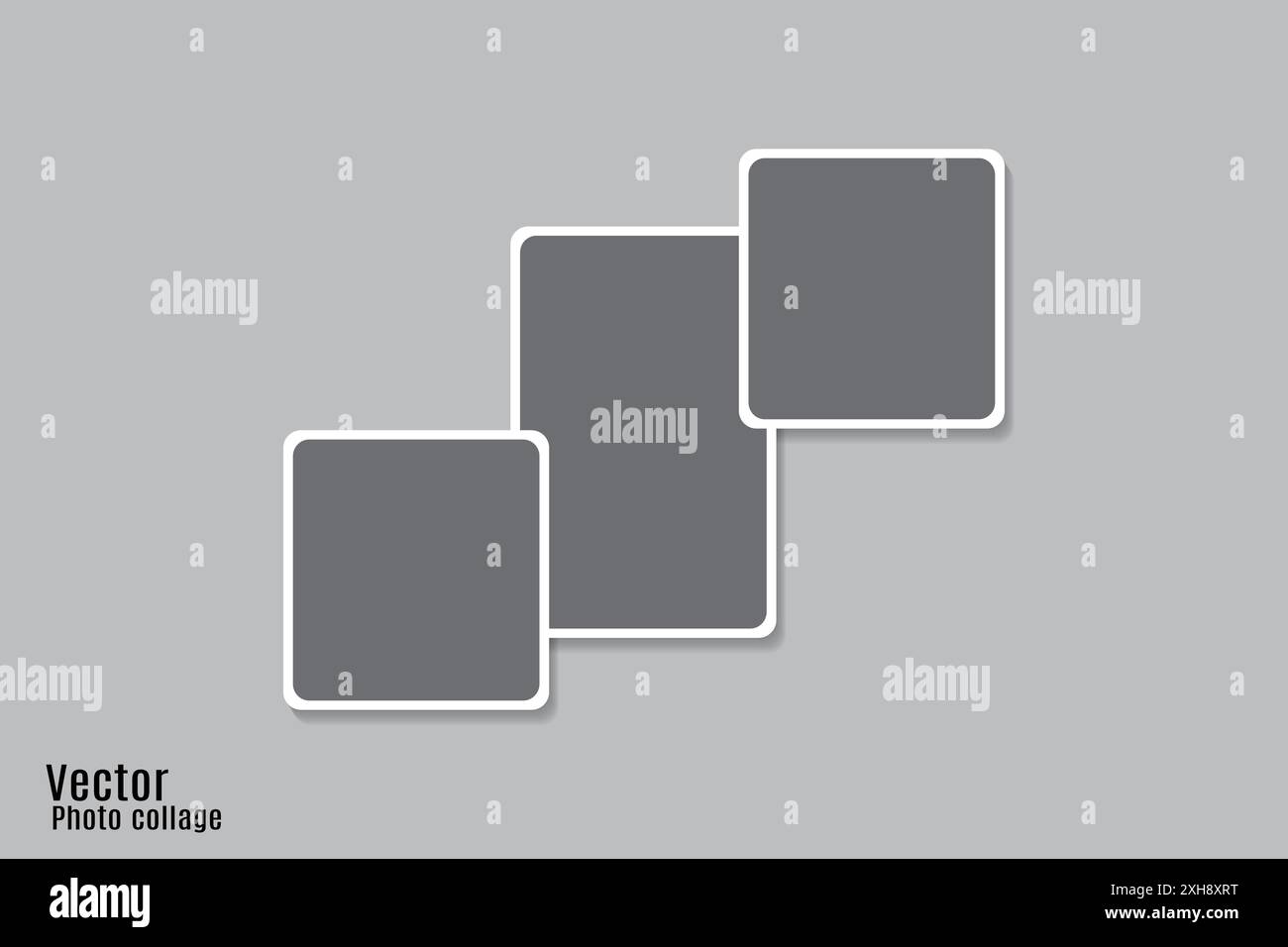 Collage photo vector illustration Black and White Stock Photos & Images ...