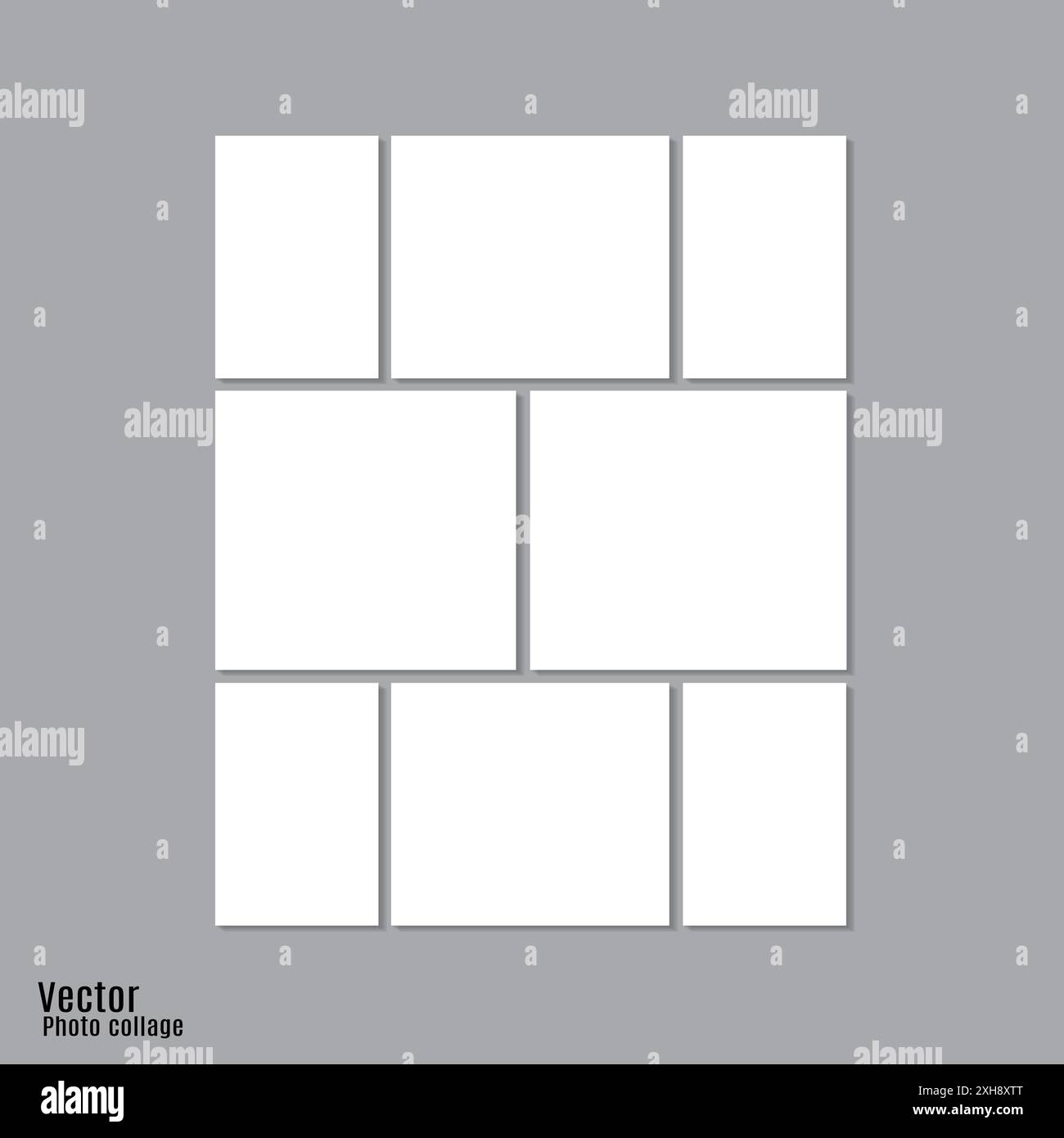 photo collage template vector illustration Stock Vector Image & Art - Alamy