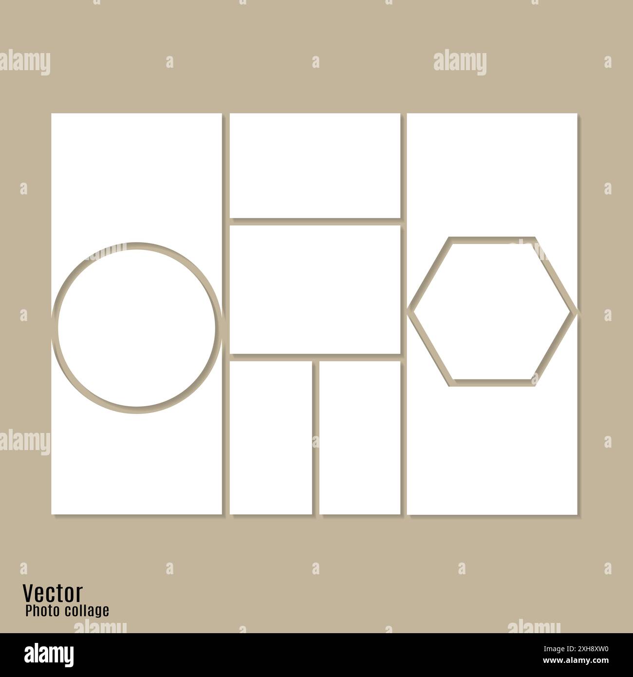 photo collage template vector illustration Stock Vector Image & Art - Alamy