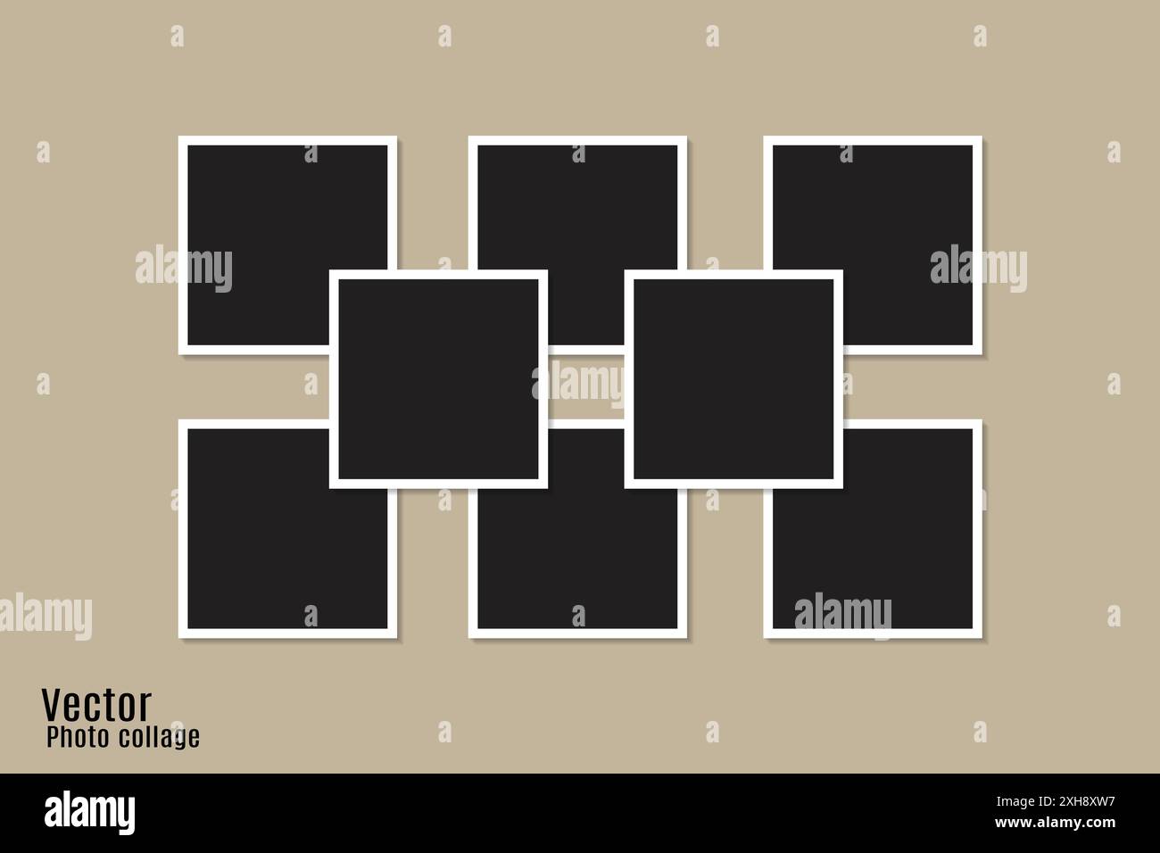 photo collage template vector illustration Stock Vector Image & Art - Alamy