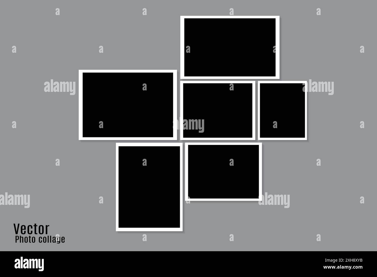 photo collage template vector illustration Stock Vector Image & Art - Alamy