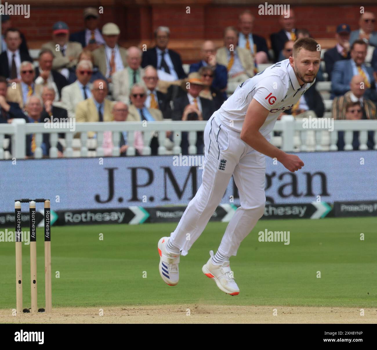 LONDON, United Kingdom, JULY12: England's Gus Atkinson(Surrey) making ...