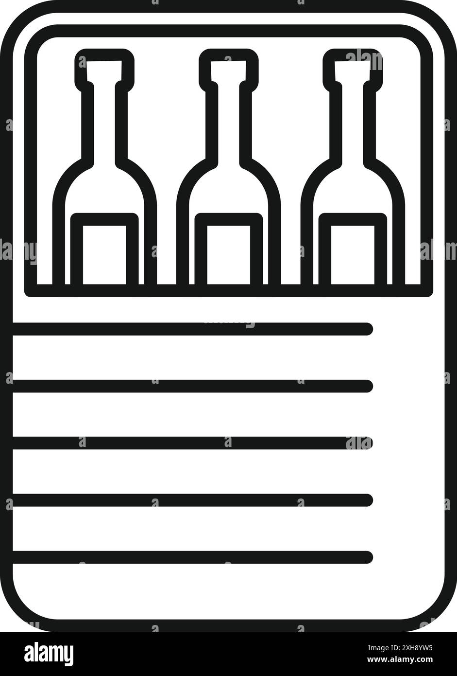 Vertical storage of items such as bottles Black and White Stock Photos ...