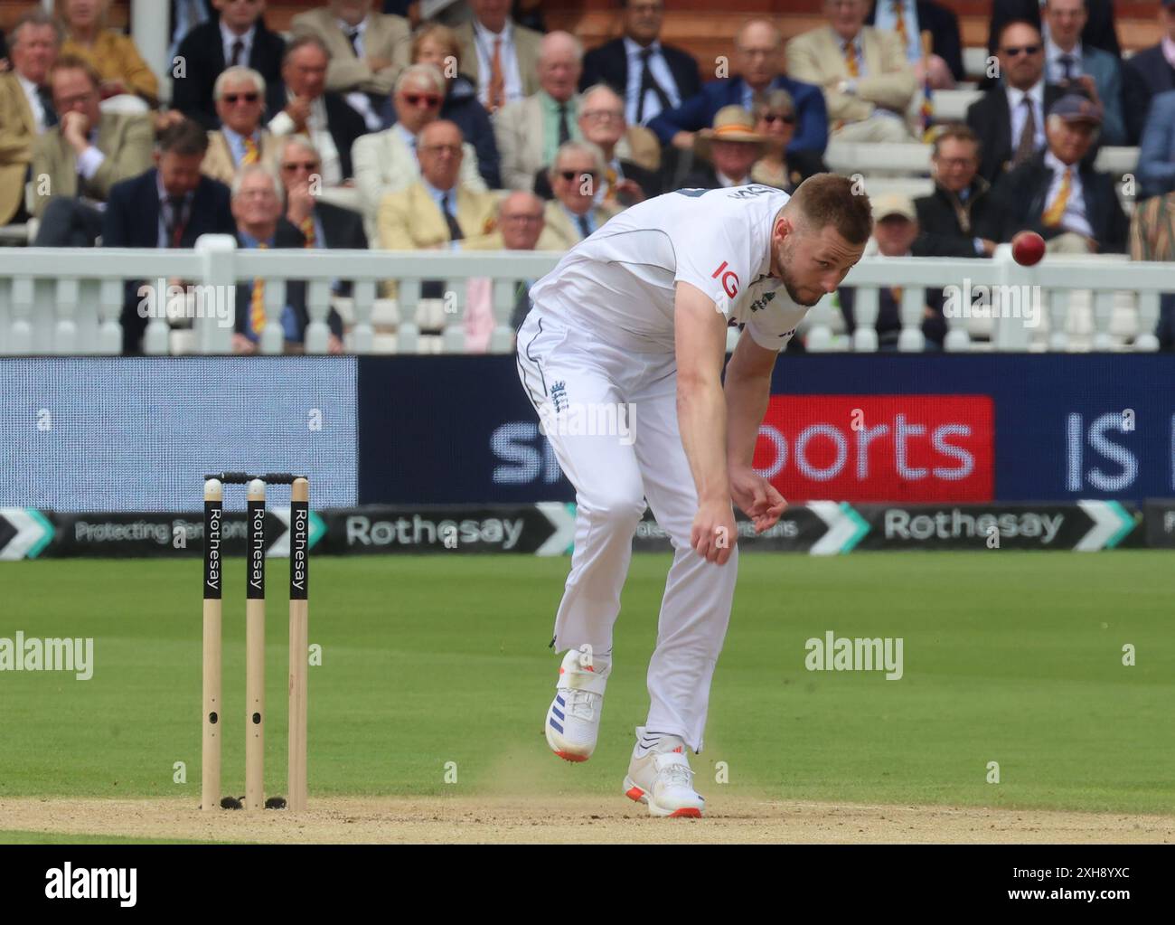 LONDON, United Kingdom, JULY12: England's Gus Atkinson(Surrey) making ...