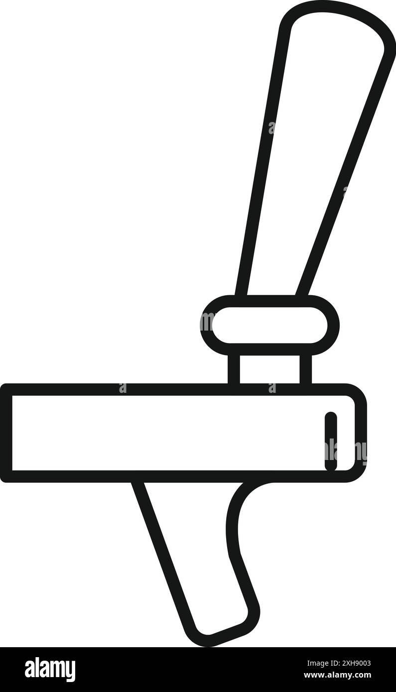 Beer tap handle icon in outline style for web, infographics and ...