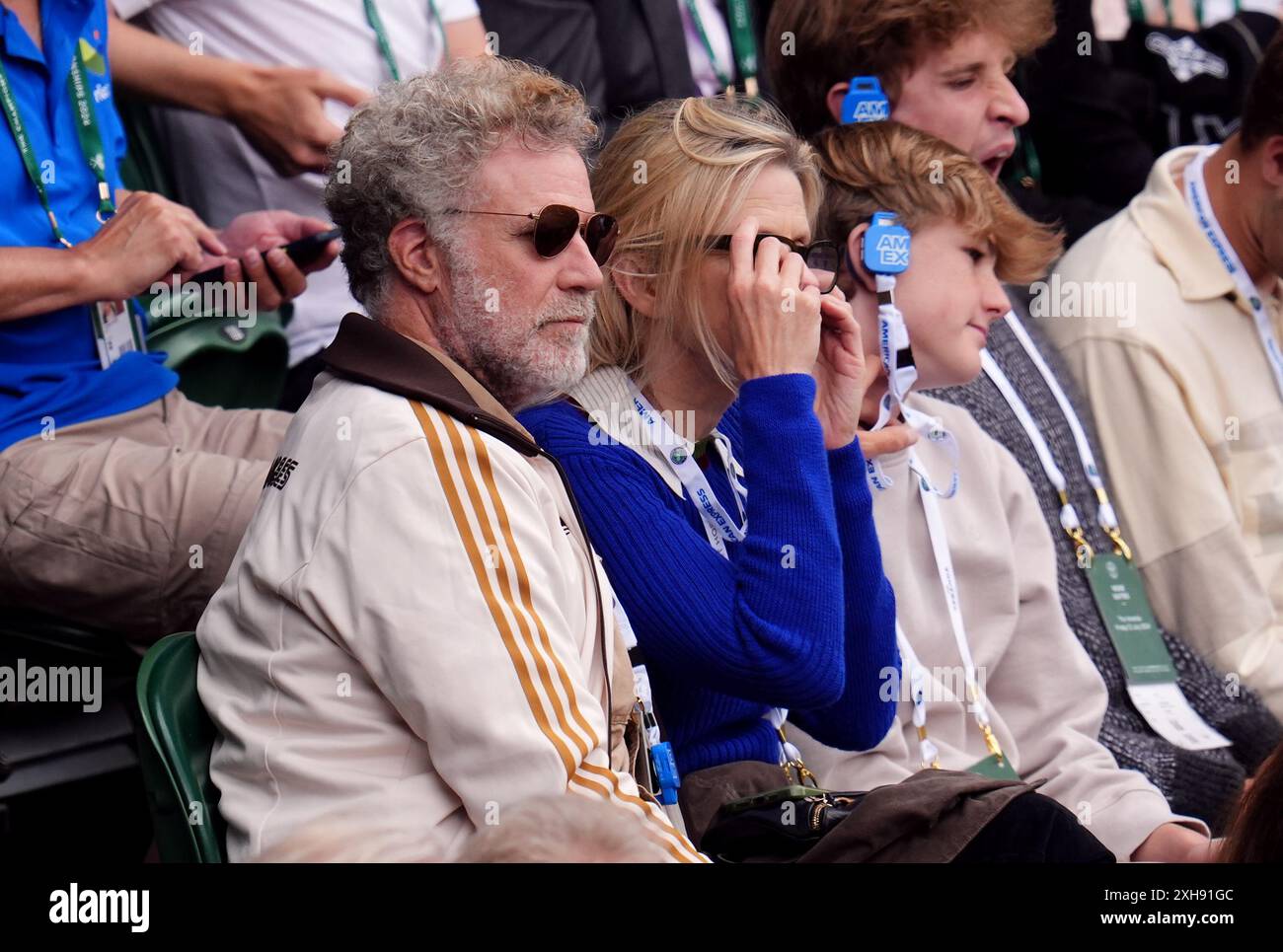 Will Ferrell on day twelve of the 2024 Wimbledon Championships at the ...