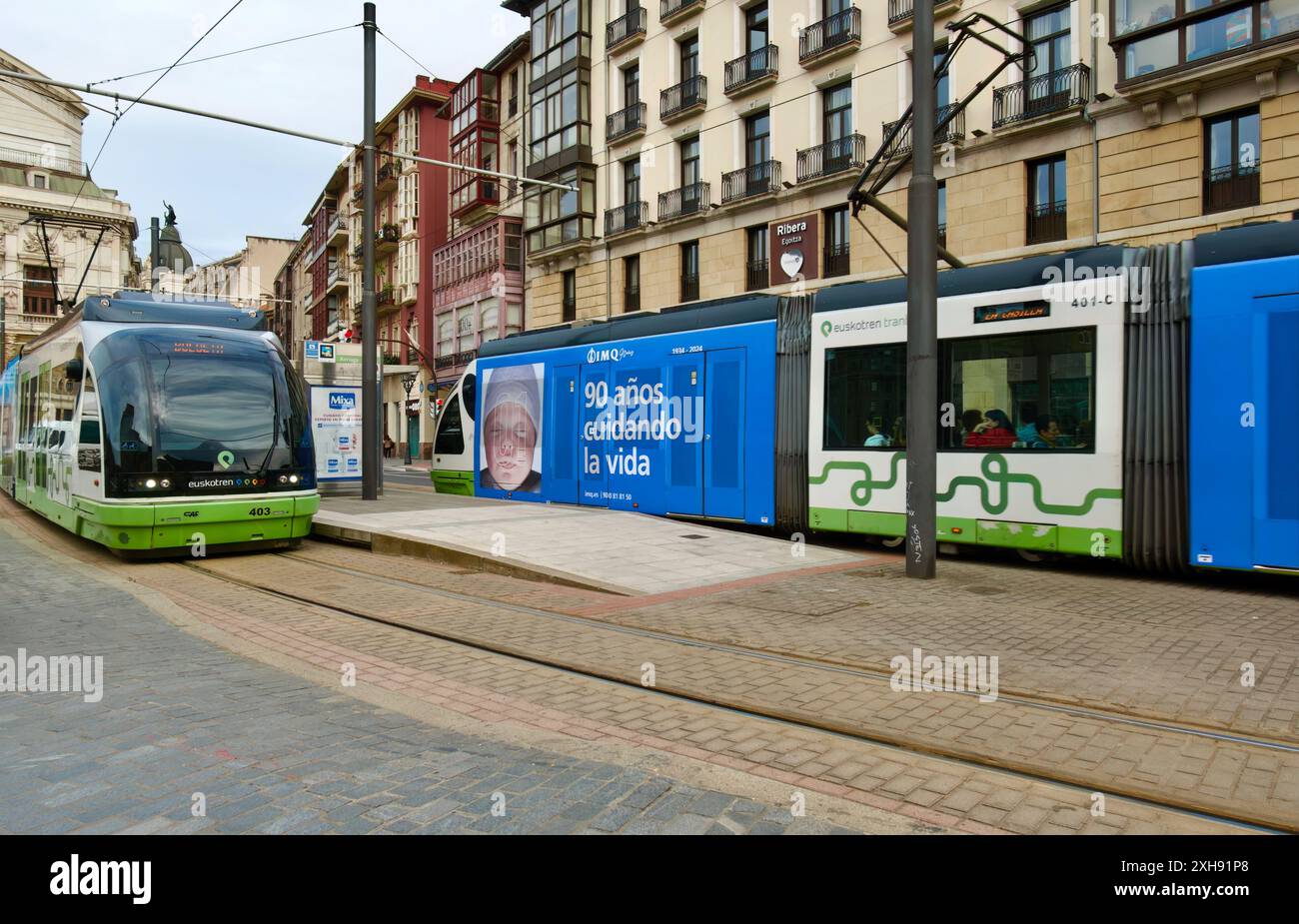 Euskotren train hi-res stock photography and images - Alamy