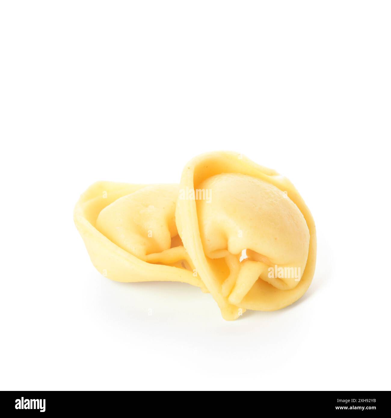 Raw dumplings on white background Stock Photo - Alamy