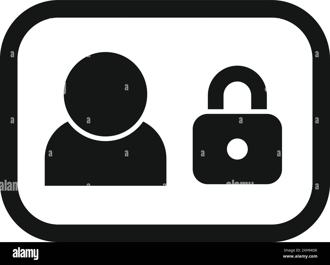 Simple padlock icon representing hi-res stock photography and images ...