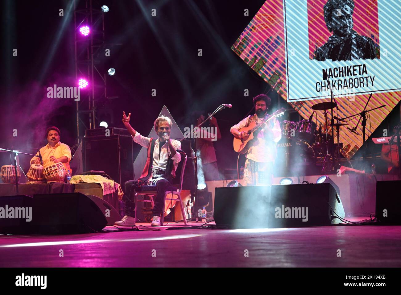Dhaka, Bangladesh. 12th July, 2024. Indian Famous Singer Nachiketa ...