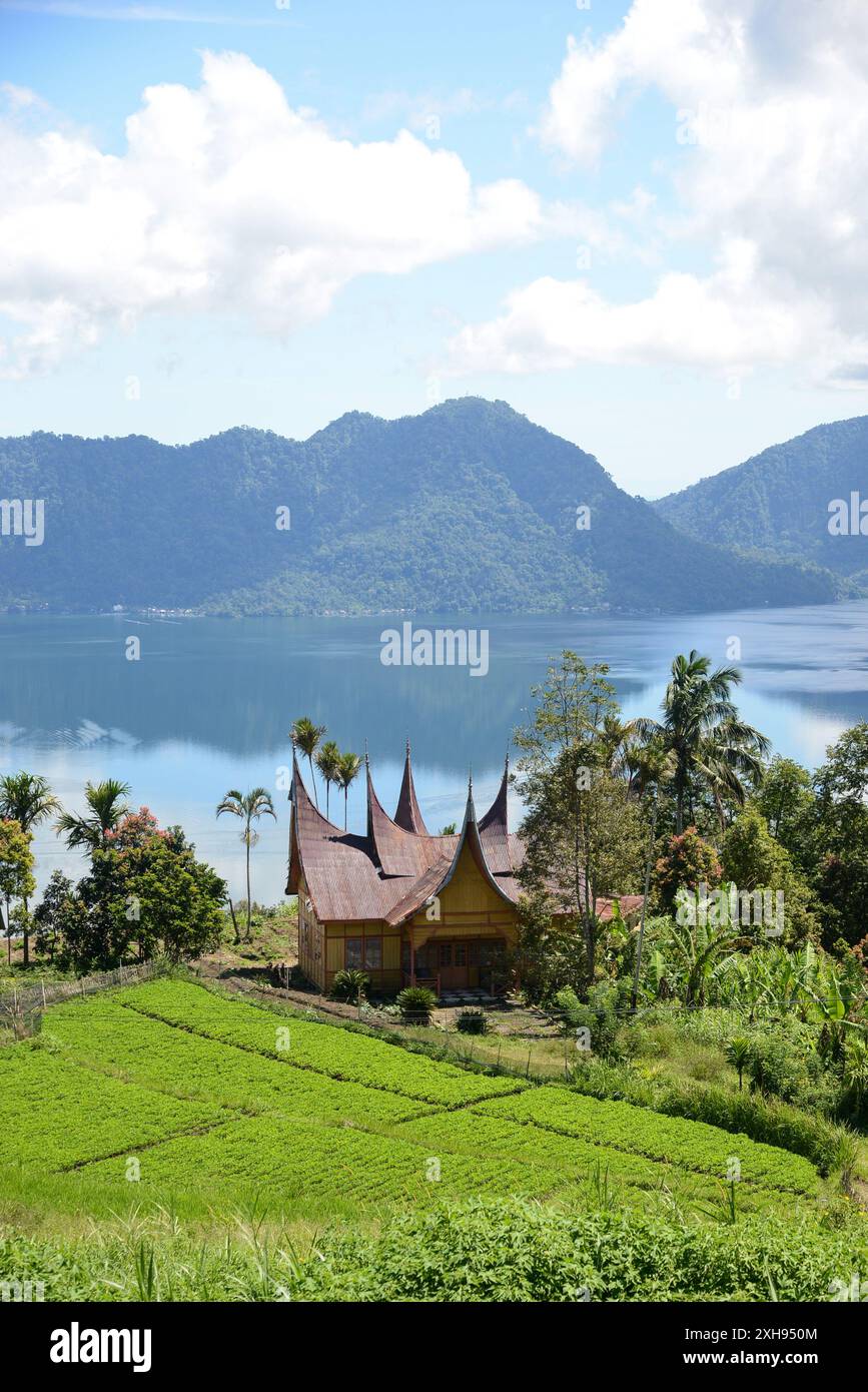 July 11, 2024, Agam Regency, West Sumatra, Indonesia: A view is showing ...