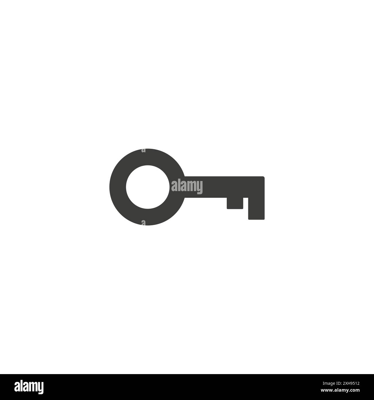 Key icon in trendy flat style isolated on background. Key icon page ...
