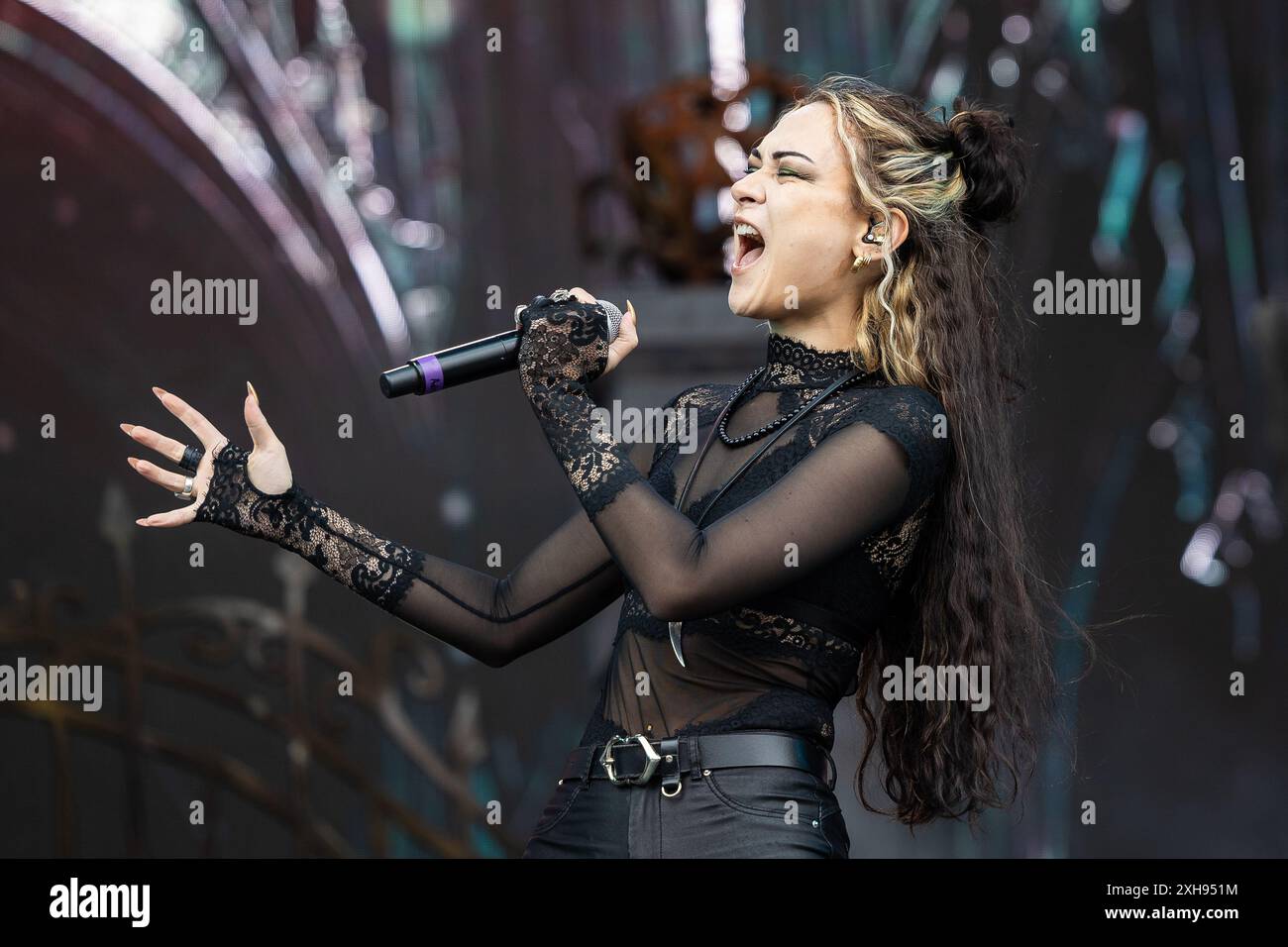 Adrienne Cowan as Avantasia guest singer at Tons of Rock 2024 Stock ...