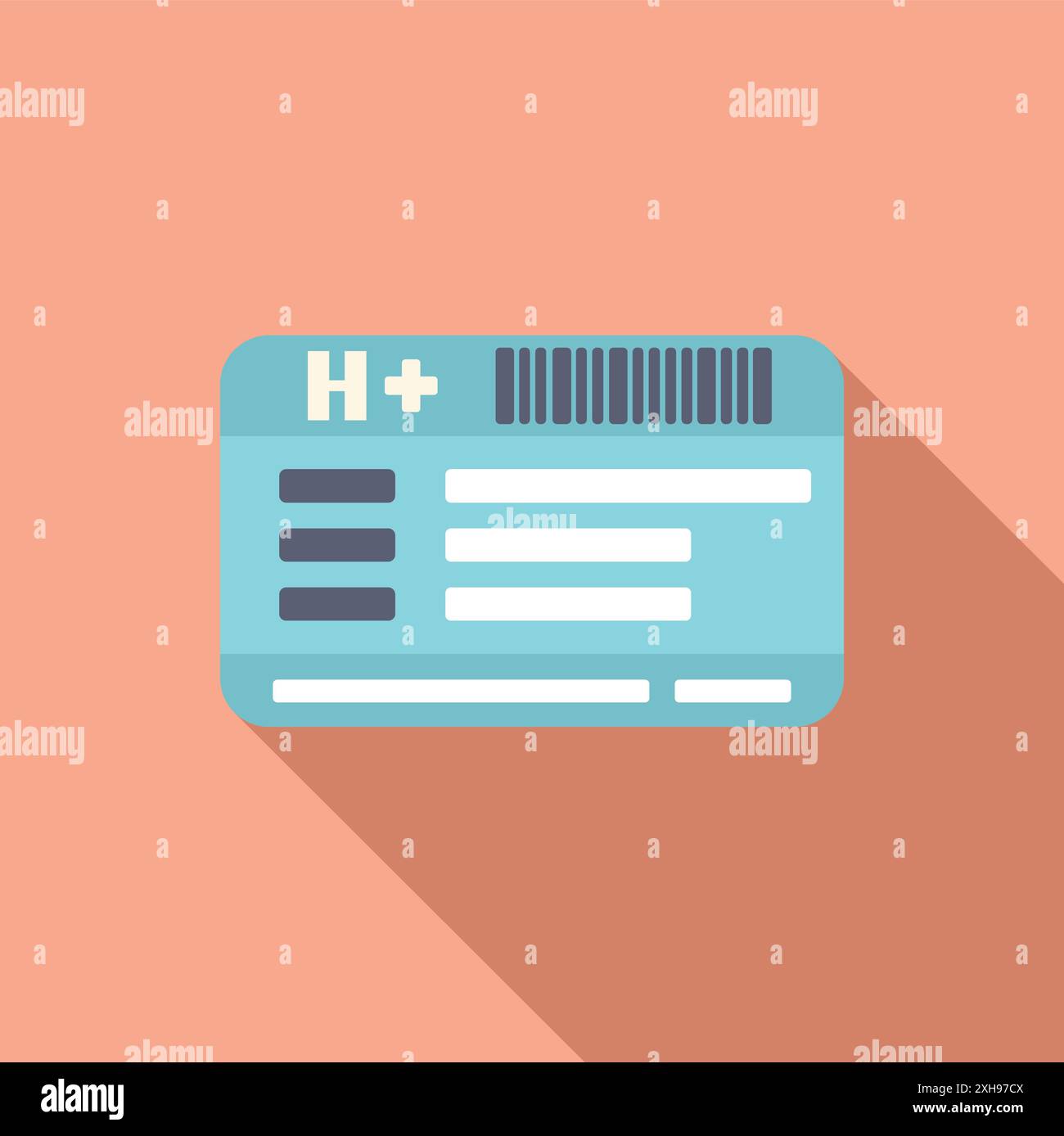 Medical insurance card is showing important information for patient ...