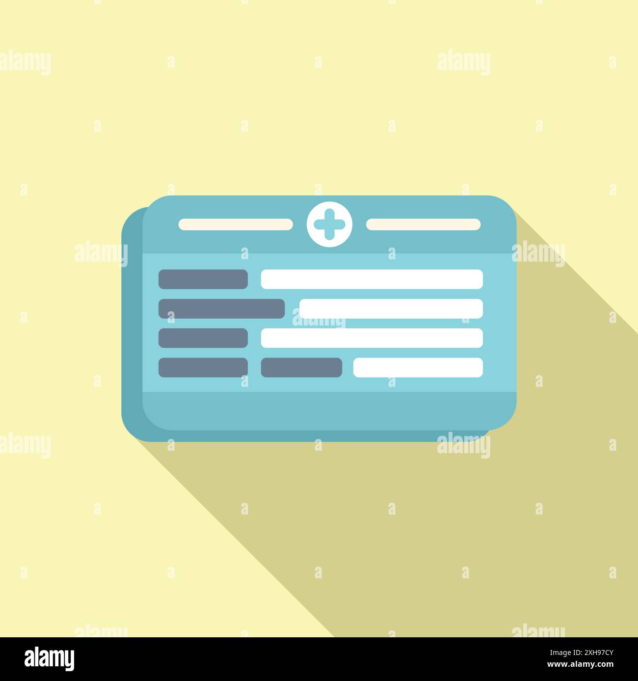 Healthcare insurance id card Stock Vector Images - Alamy