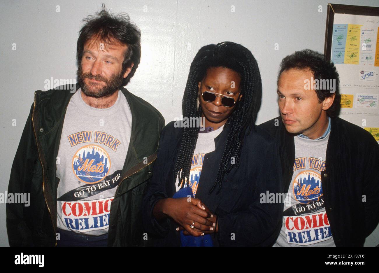 Robin Williams, Whoopi Goldberg, Billy Crystal, 1990. ph: John Barrett ...