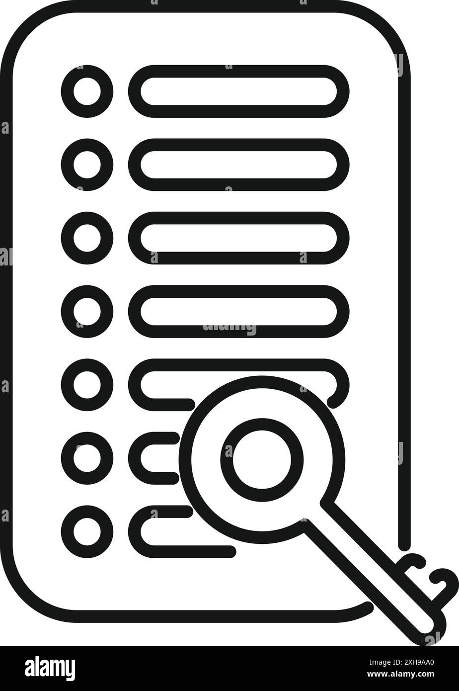 Thorough inspection Stock Vector Images - Alamy