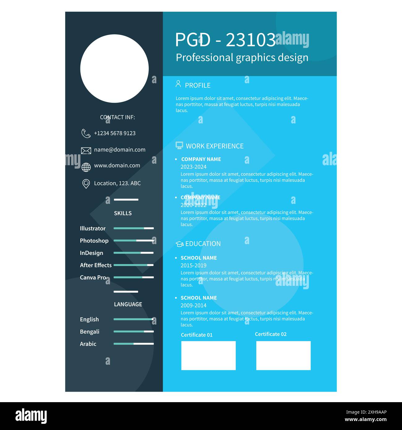 A CV/resume for a professional graphic designer. Professional CV resume ... A CV/resume for a professional graphic designer. Professional CV resume ...