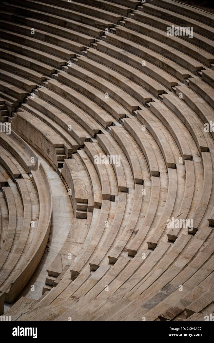 Odeon of Herodes Atticus, a stone Roman theatre structure located on ...